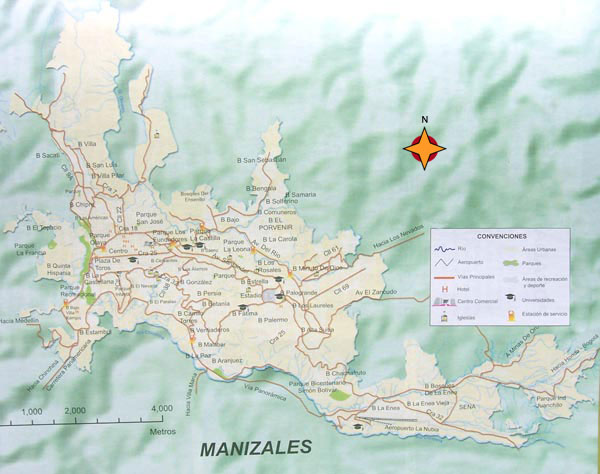 ¿Donde encuentro un mapa de Manizales(Colombia) con todas sus calles ...